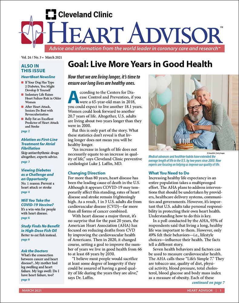 Download The Full March 2021 Issue PDF - Heart Advisor